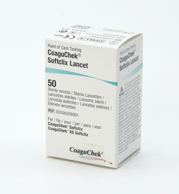 CoaguChek Softclix Lancet CAT: 3506509001 - Drifa Sa de CV